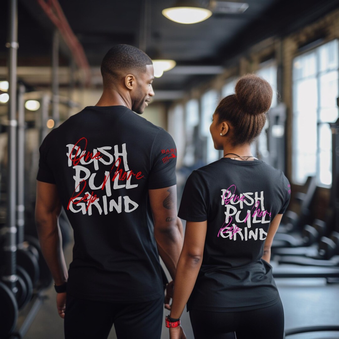 Push Pull Grind Fitness Shirt: BARS-UP FITNESS Gym Gift Tee for ...