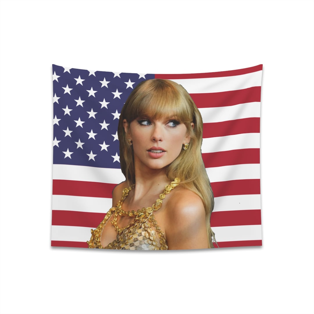 Taylor Swift American Flagtapestry Banner Poster Wall Decor - Etsy