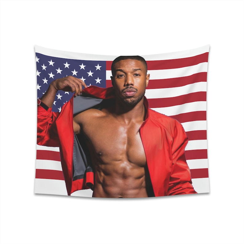 Michael B Jordan Hot Tapestry Gift for Her Funny Gift American - Etsy