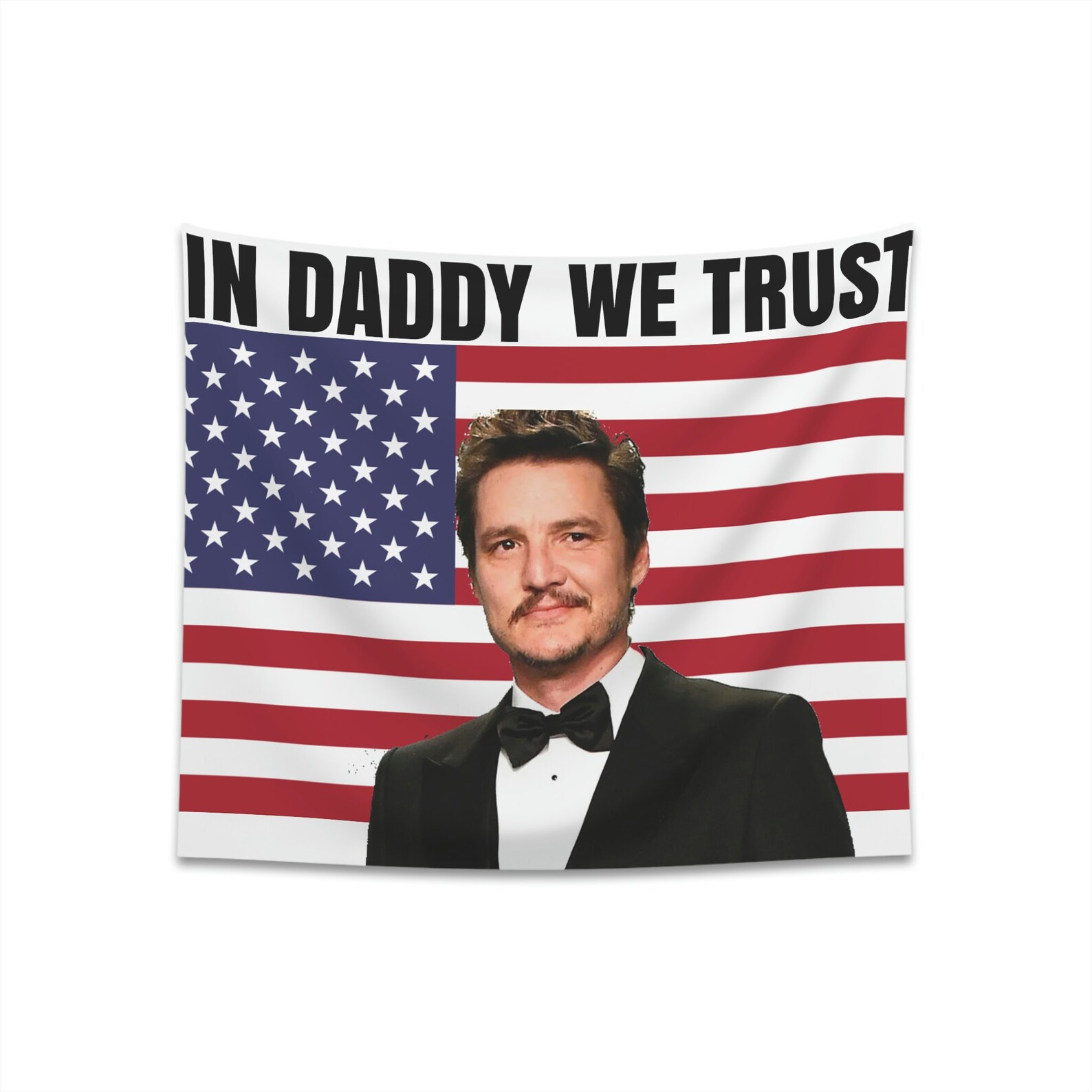 Pedro Pascal American Flag Pedro Pascal Wall Tapestry in Daddy - Etsy