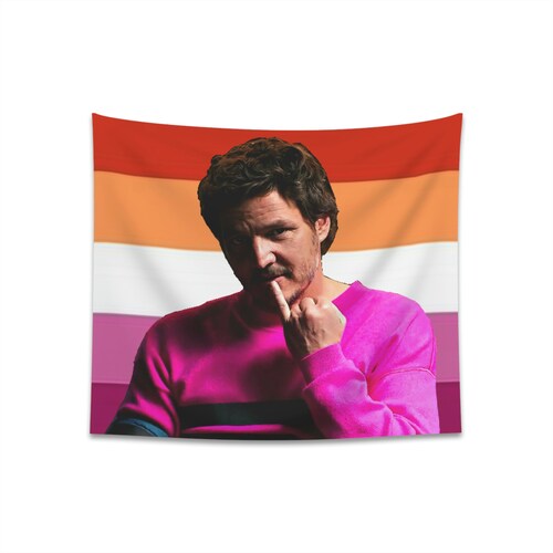 Pedro Pascal American Flag Pedro Pascal Wall Tapestry in Daddy - Etsy