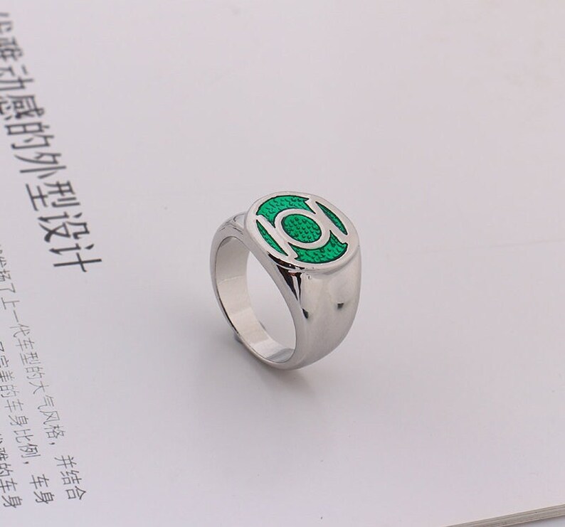 Dc Comics Super Hero Ring Green Lantern Rings for Movie Trendy - Etsy UK