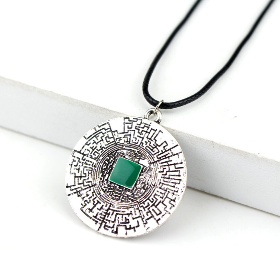 The Maze Runner Labyrinth Pendant Thomas Dylan O'brien Leather Necklace ...