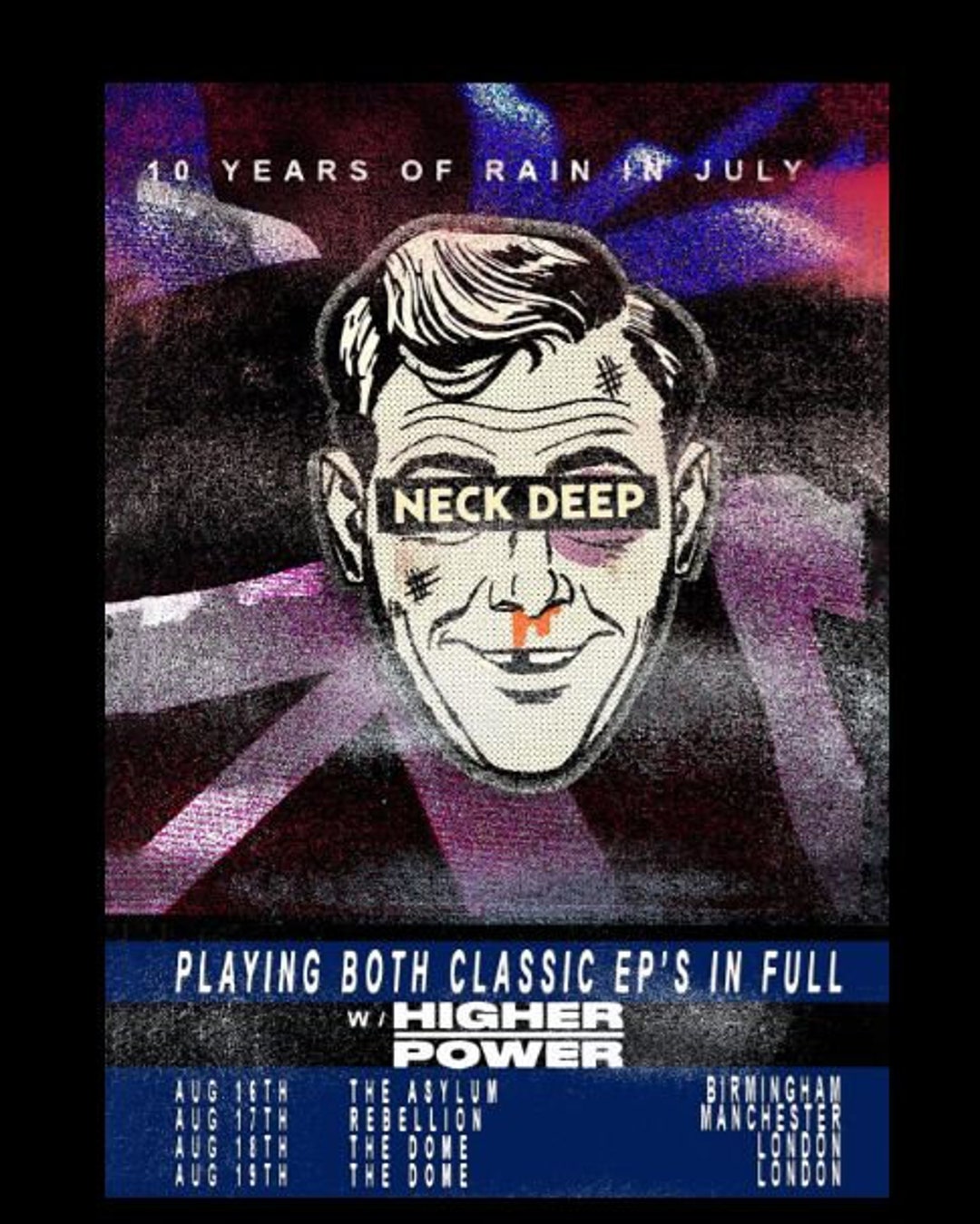 Nec.k D.eep 10 Years of Rain in July 2023 Tour Poster - Etsy
