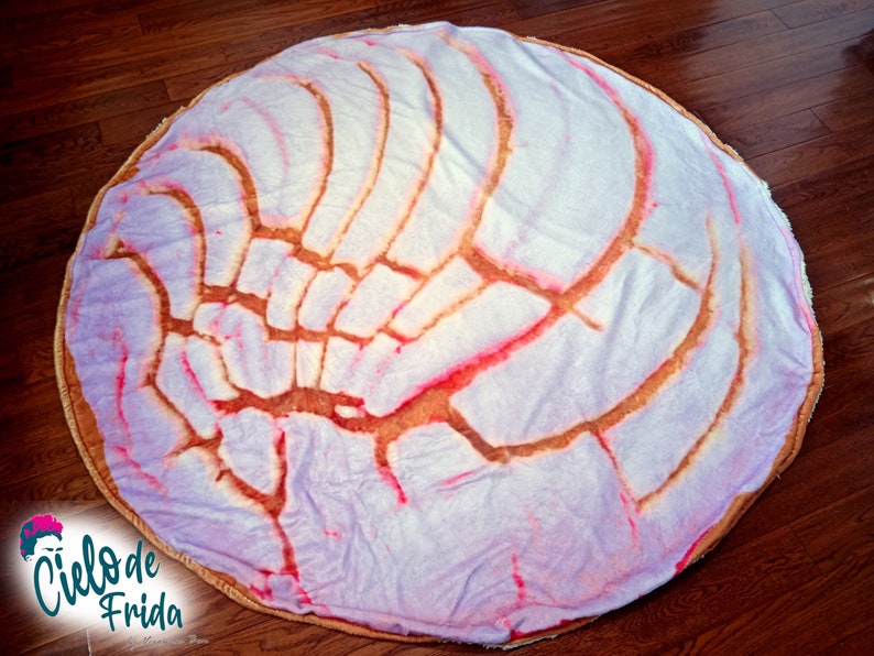 Pink Concha Throw Blanket Mexican Bread - Etsy