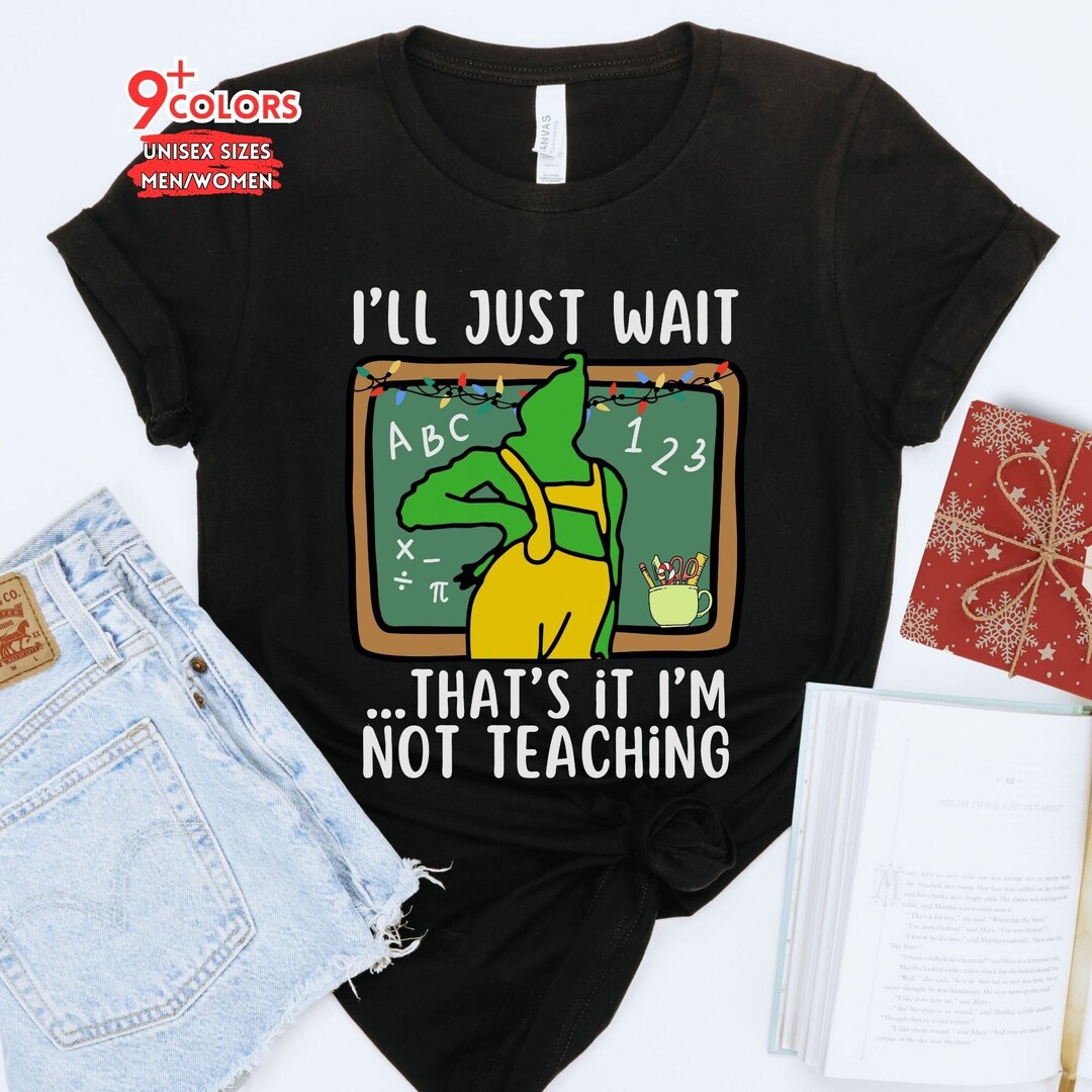 Christmas Teacher Tee, Funny Christmas Teach, Christmas Teacher Shirt ...