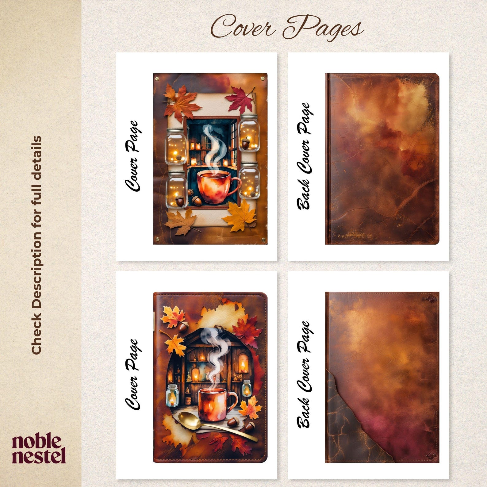 Autumn Hygge Junk Journal Kit: Fall Ephemera, Stickers, Tags (PDF & JPG ...