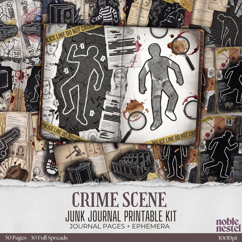 Crime Scene Stamp - Etsy UK