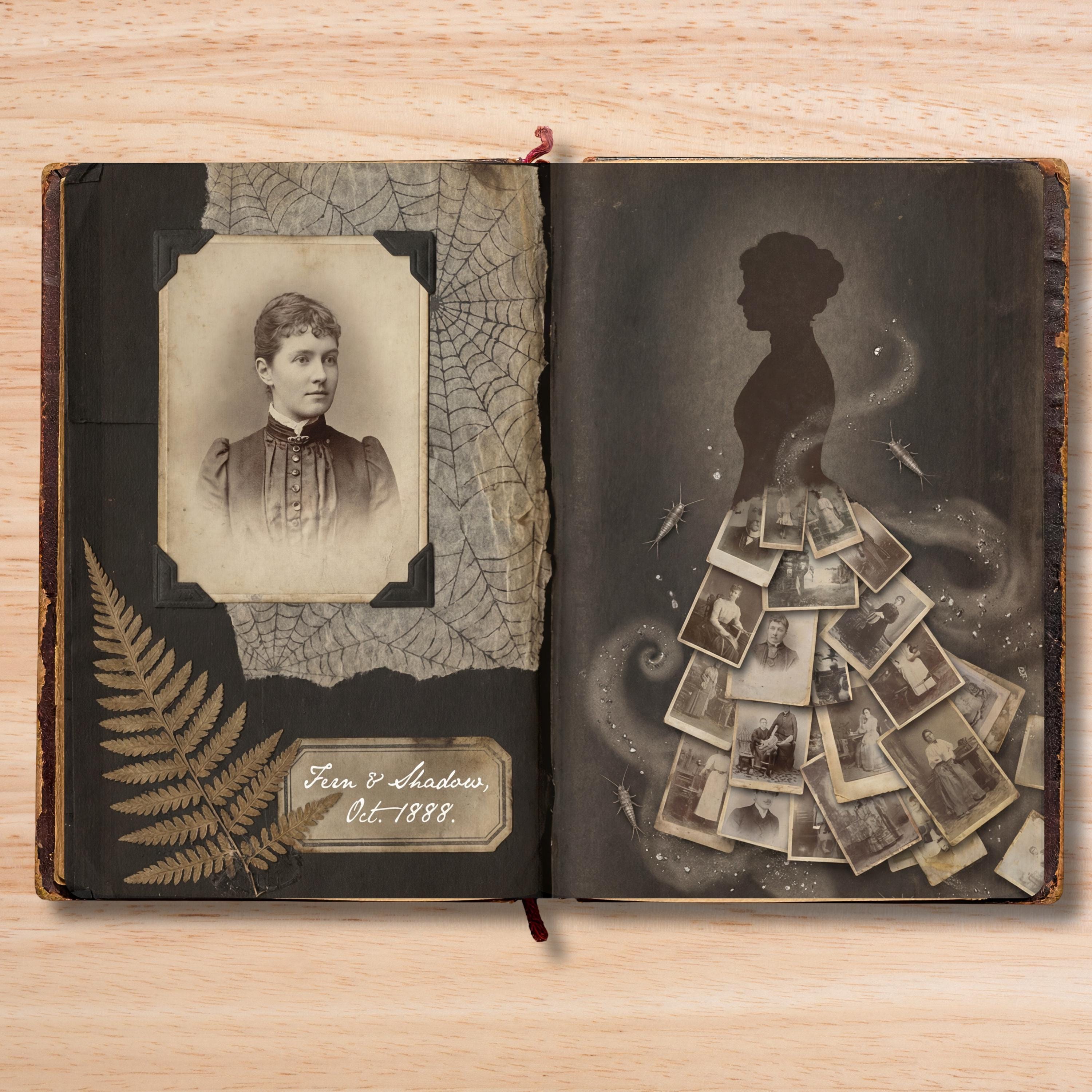 Cabinet Card Portraits Digital Paper Pack | Vintage Sepia Photo Frames ...