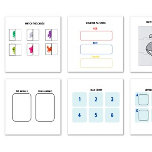 Sea Animals Themed Activities Ocean Busy Book Free Sea Animals ...