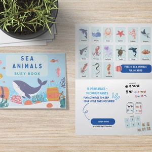 Sea Animals Themed Activities Ocean Busy Book Free Sea Animals ...