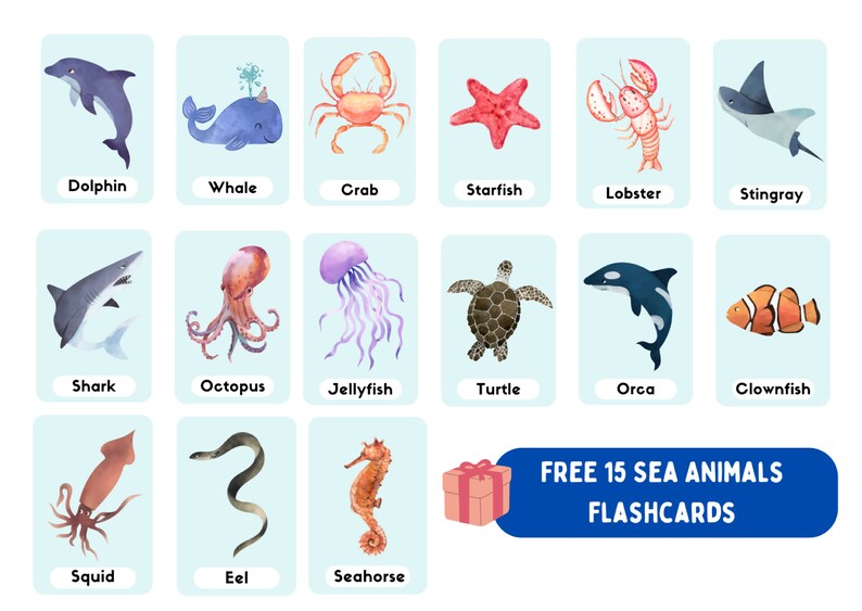 Sea Animals Themed Activities Ocean Busy Book Free Sea Animals ...