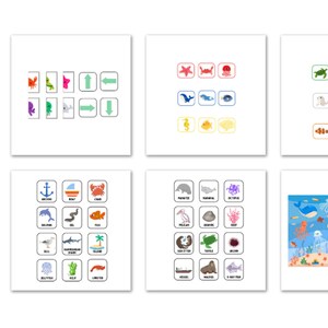 Sea Animals Themed Activities Ocean Busy Book Free Sea Animals ...