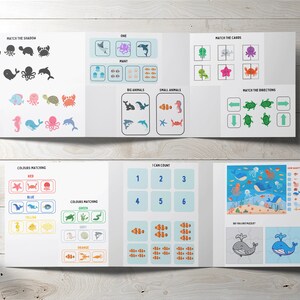 Sea Animals Themed Activities Ocean Busy Book Free Sea Animals ...