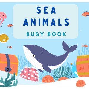 Sea Animals Themed Activities Ocean Busy Book Free Sea Animals ...