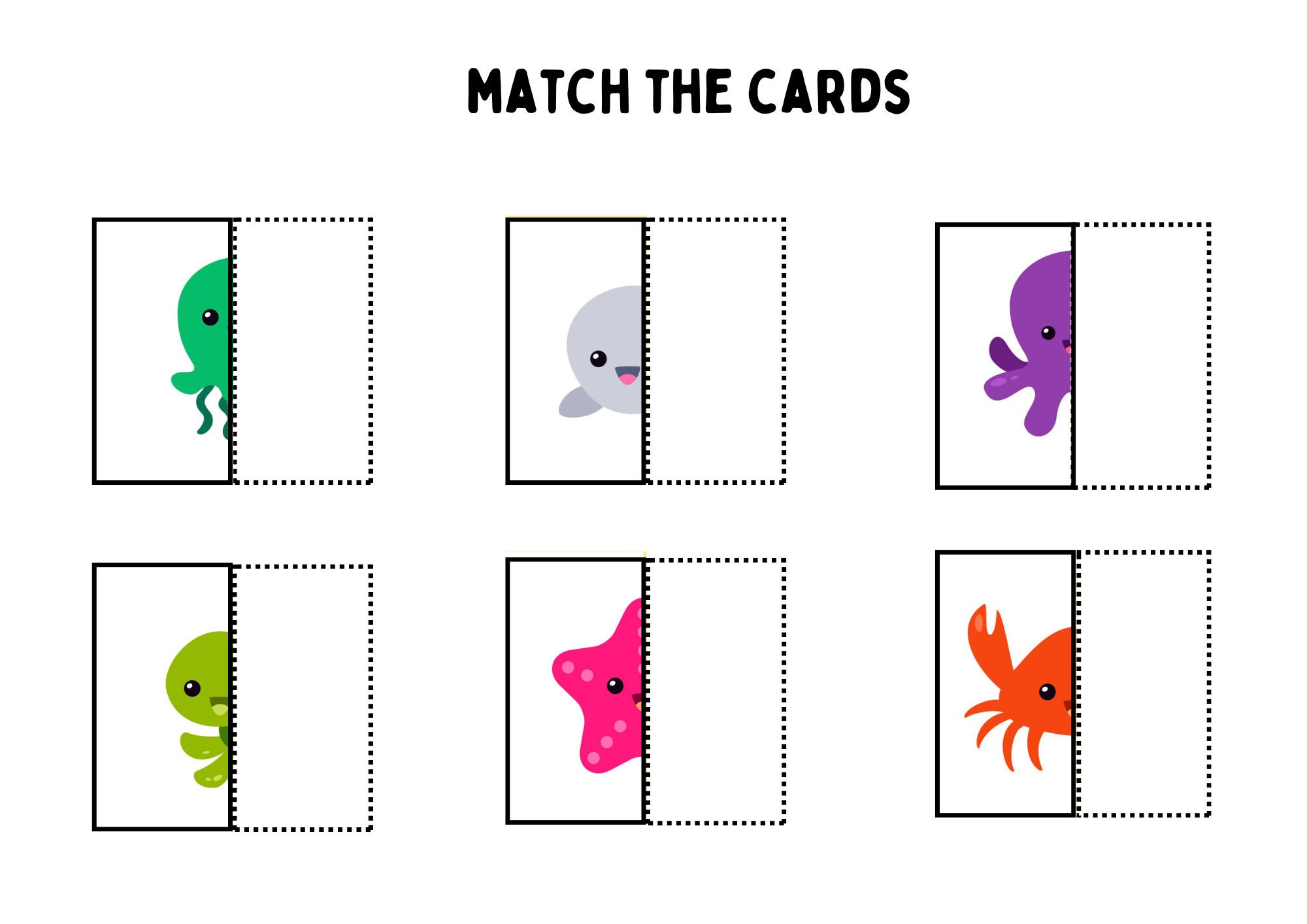 Sea Animals Themed Activities Ocean Busy Book Free Sea Animals ...