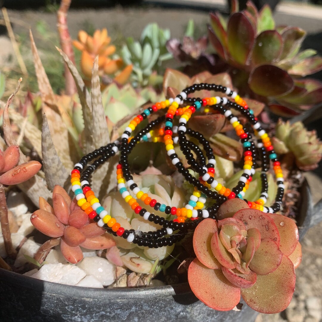 Sunset Beaded Bracelet black - Etsy