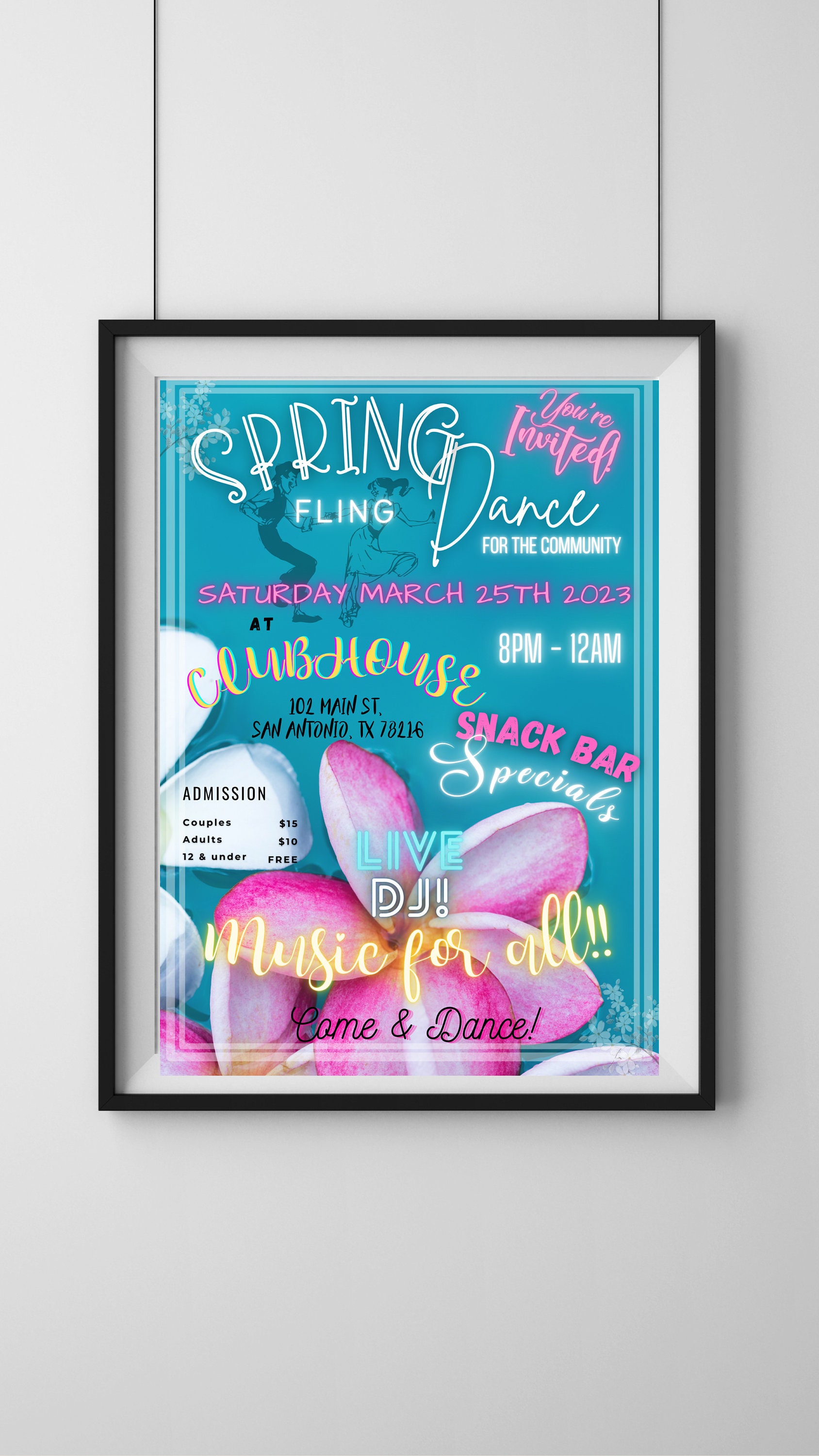 Colorful Springtime Flyer Template - Etsy
