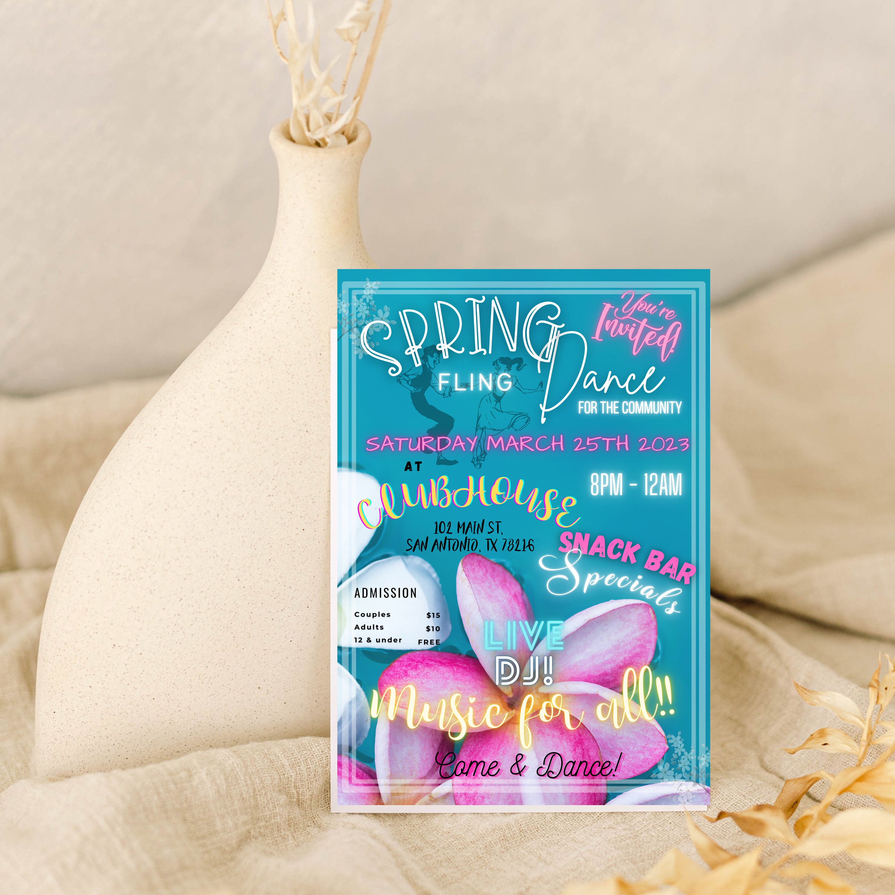 Colorful Springtime Flyer Template - Etsy