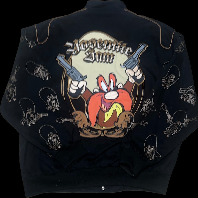 Yosemite Sam Jeff Hamilton Racing Jacket Sz 2x - Etsy
