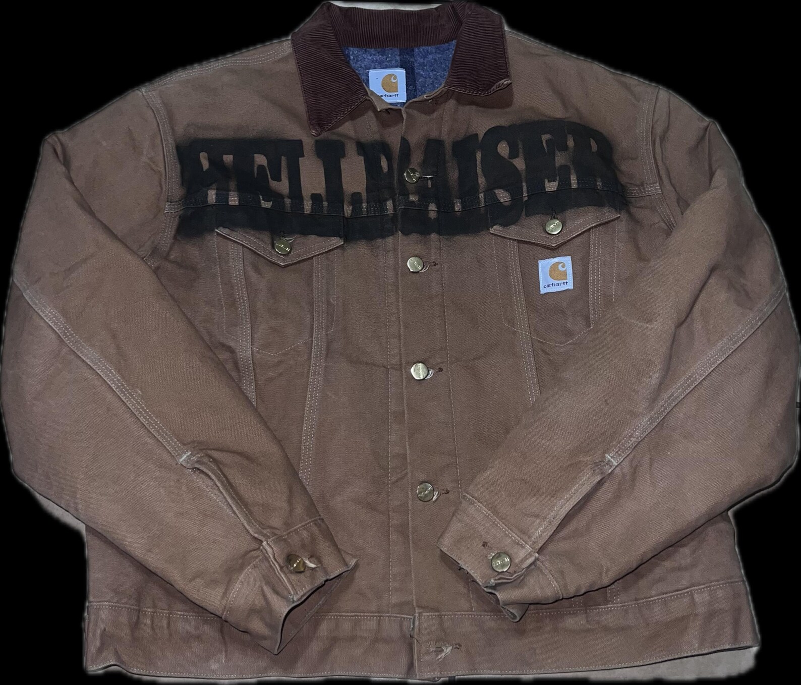 90s Detroit Carhartt Jacket Hellraiser Custom Sz L - Etsy