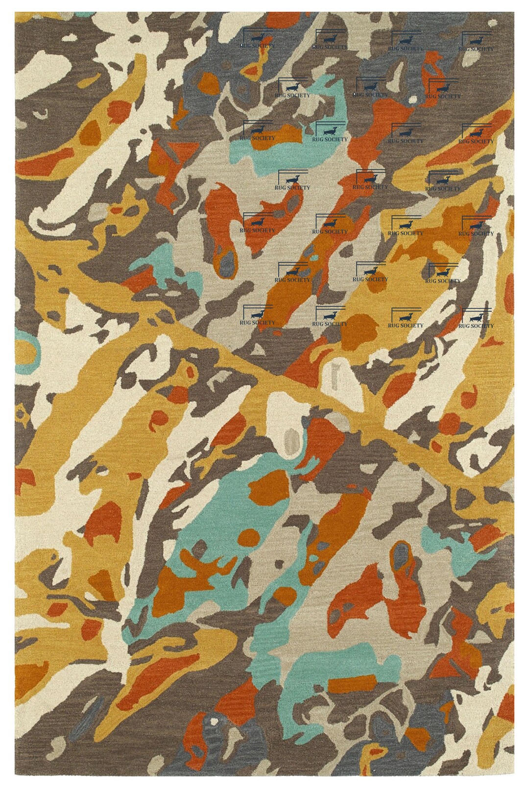 Luxury Hand Tufted Rug Texture Traditional Style Woolen Indian Designer ...