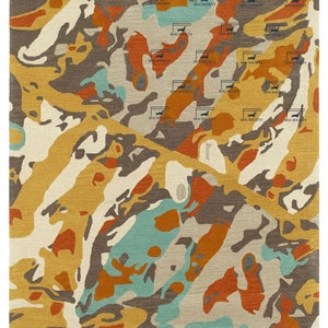 Luxury Hand Tufted Rug Texture Traditional Style Woolen Indian Designer ...