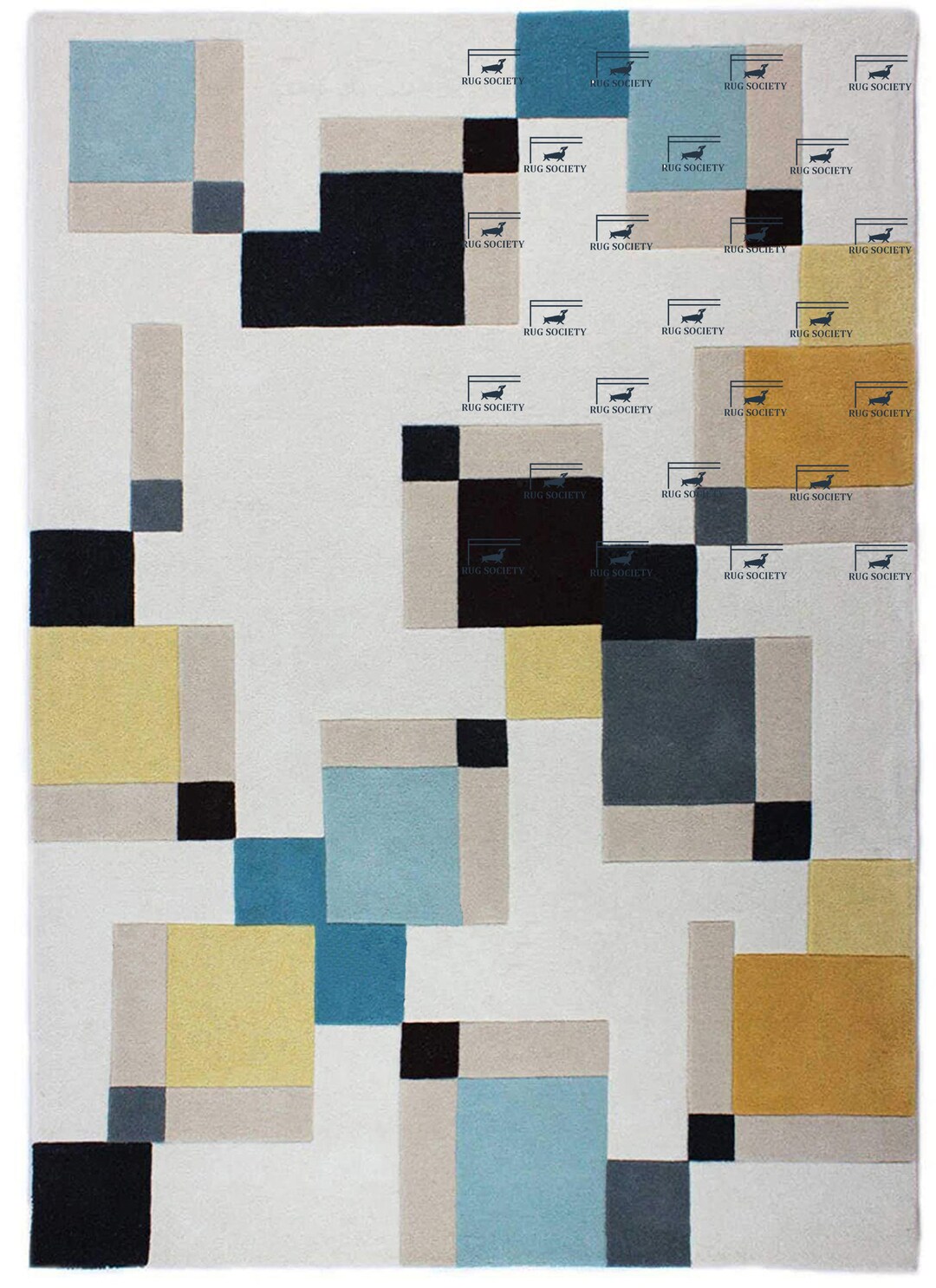 Minimalist Bohemian Handmade Designer Rug Custom Carpet Contemporary ...