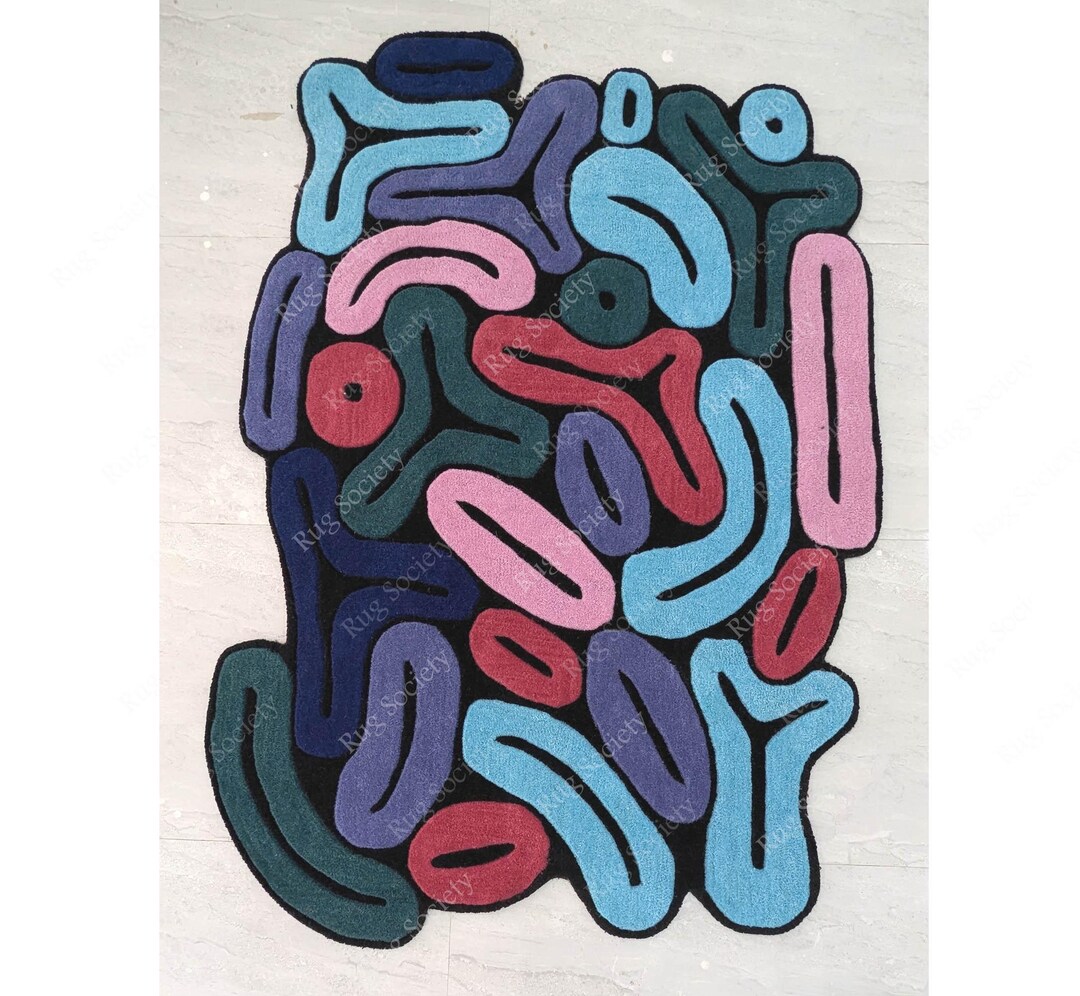 Unique Shape Hand Tuft Rug, Designer Irregular Tuft Rug, Custom Tuft ...