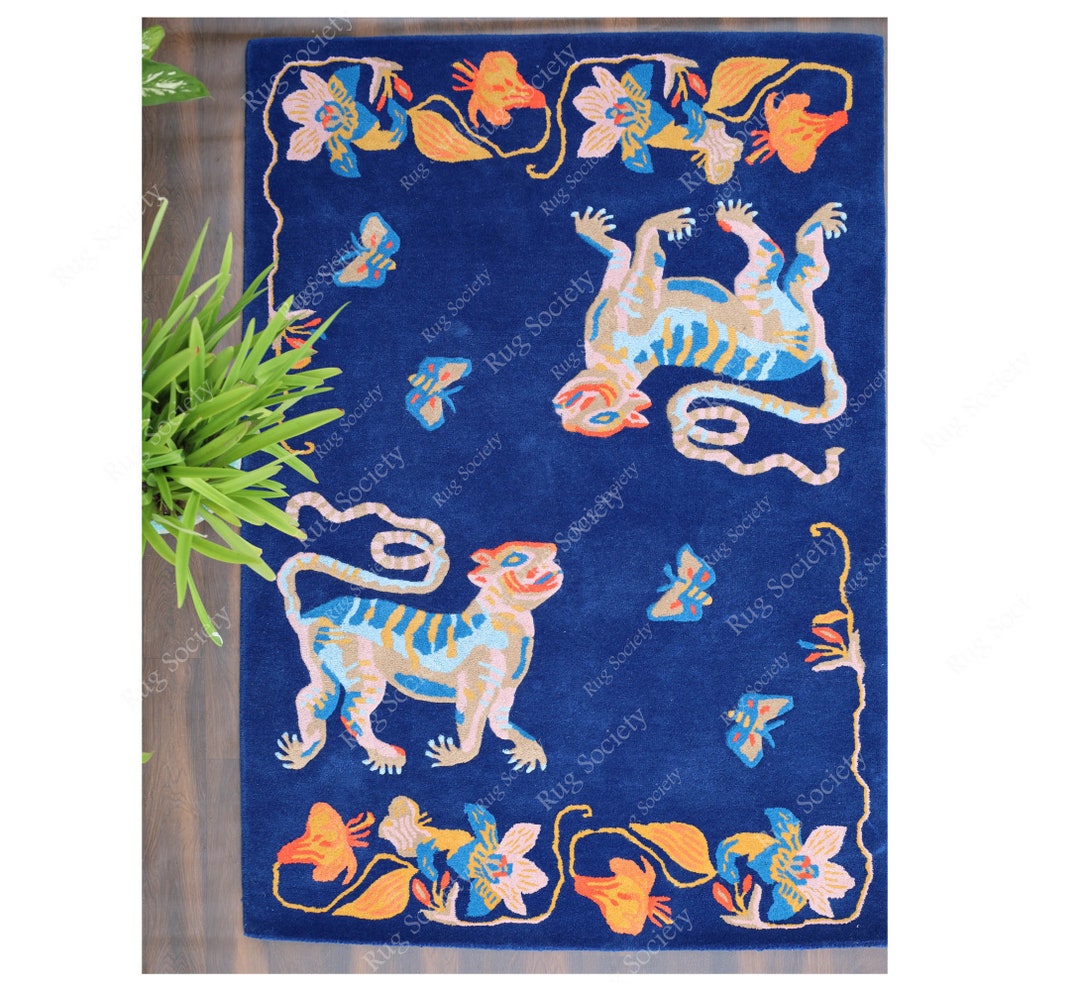 Dragon Design Hand Made Rug Traditional Authentic Dragon Rug - Etsy