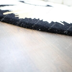 Mandala White, Hand-tufted 100% Wool Handmade Area Rug Carpet for Home ...