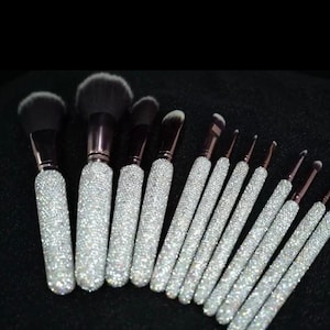 Rhinestone Makeup Brushes, Bling Crystal Makeup Brushes With FREE ...