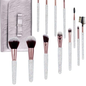 Rhinestone Makeup Brushes, Bling Crystal Makeup Brushes With FREE ...