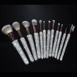Rhinestone Makeup Brushes, Bling Crystal Makeup Brushes With FREE ...