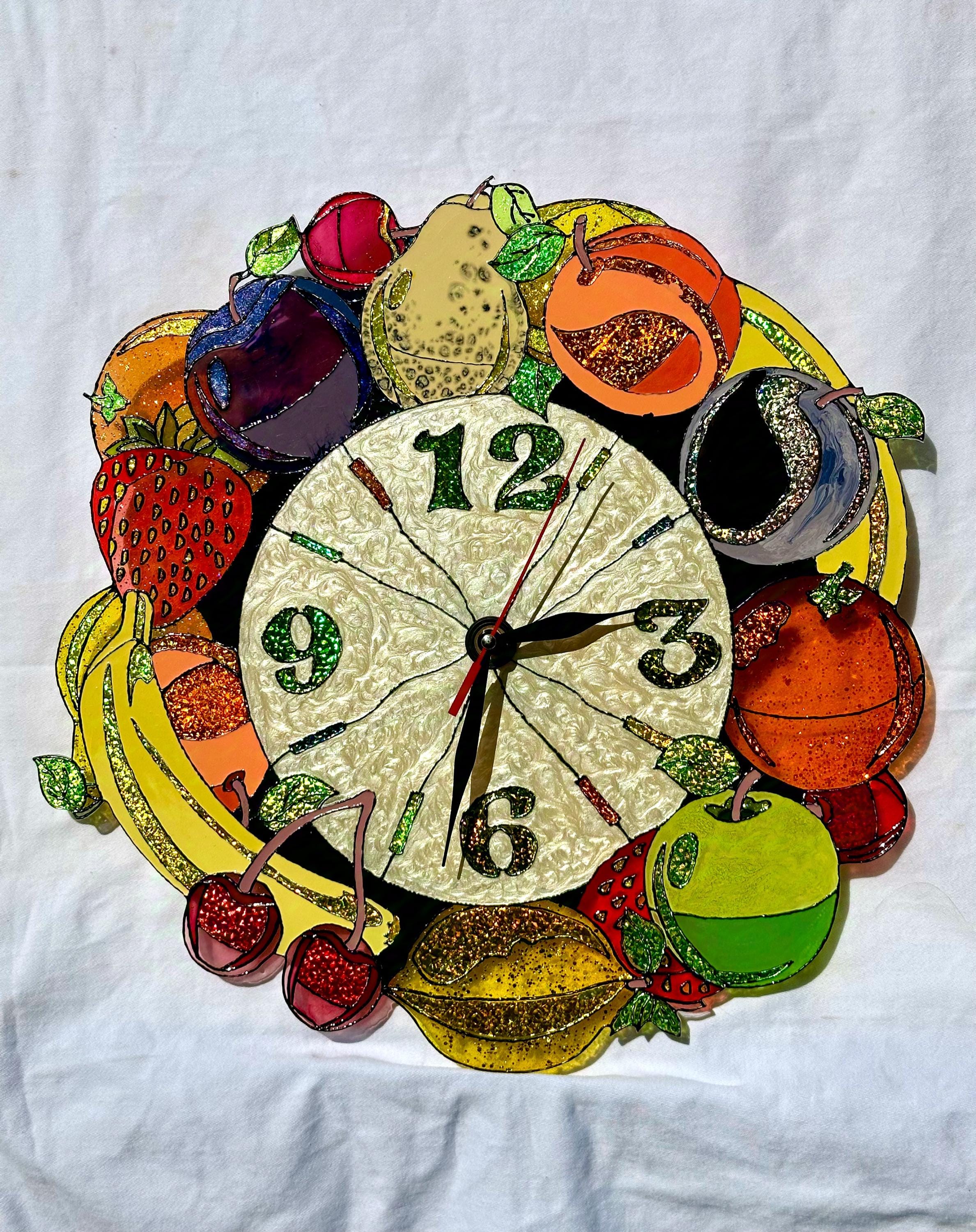Fruit Time Wall Clock - Etsy