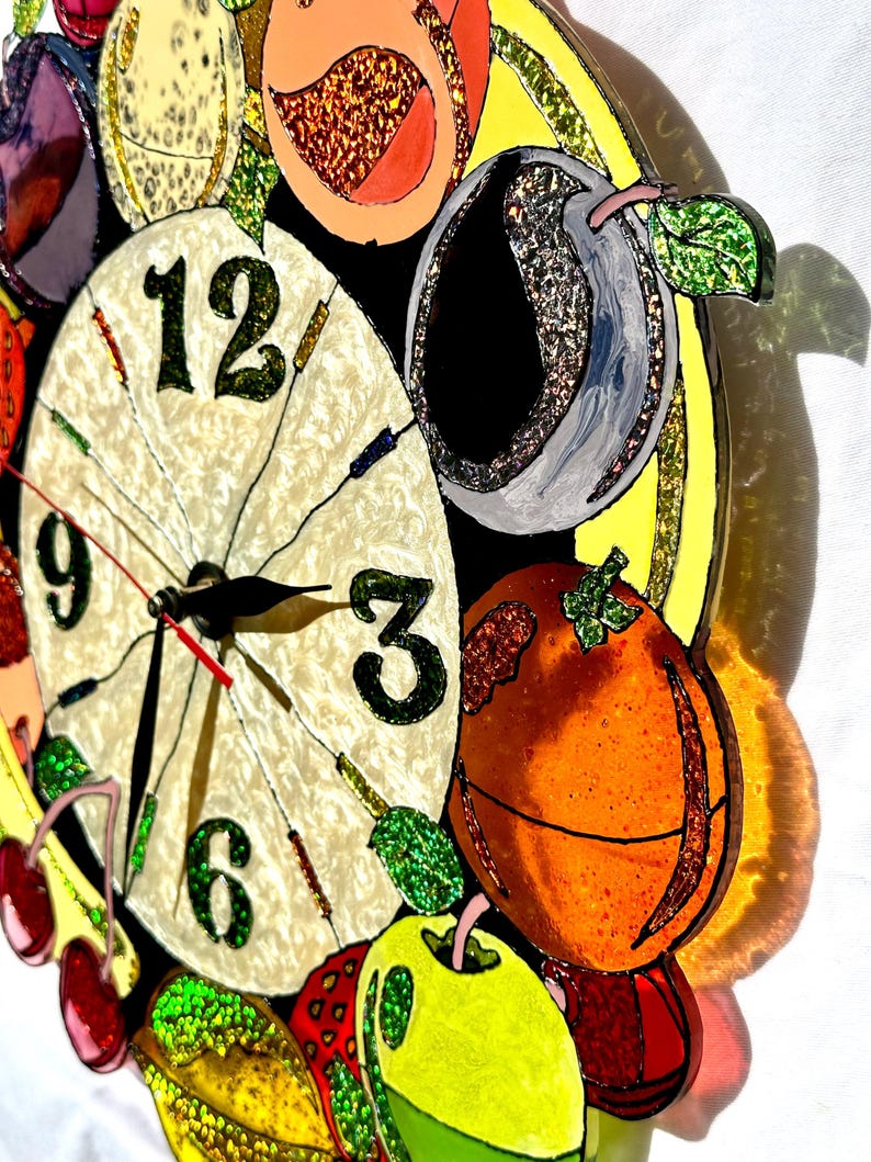 Fruit Time Wall Clock - Etsy