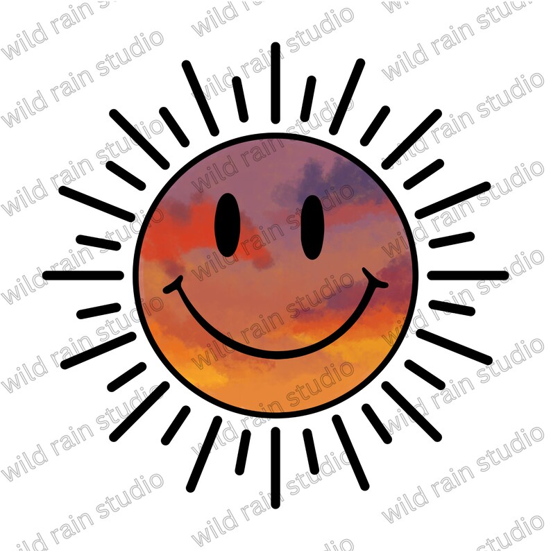 Sunshine Smiley Face Png, Spring Break Shirt, Sunshine Png, Happy Face ...
