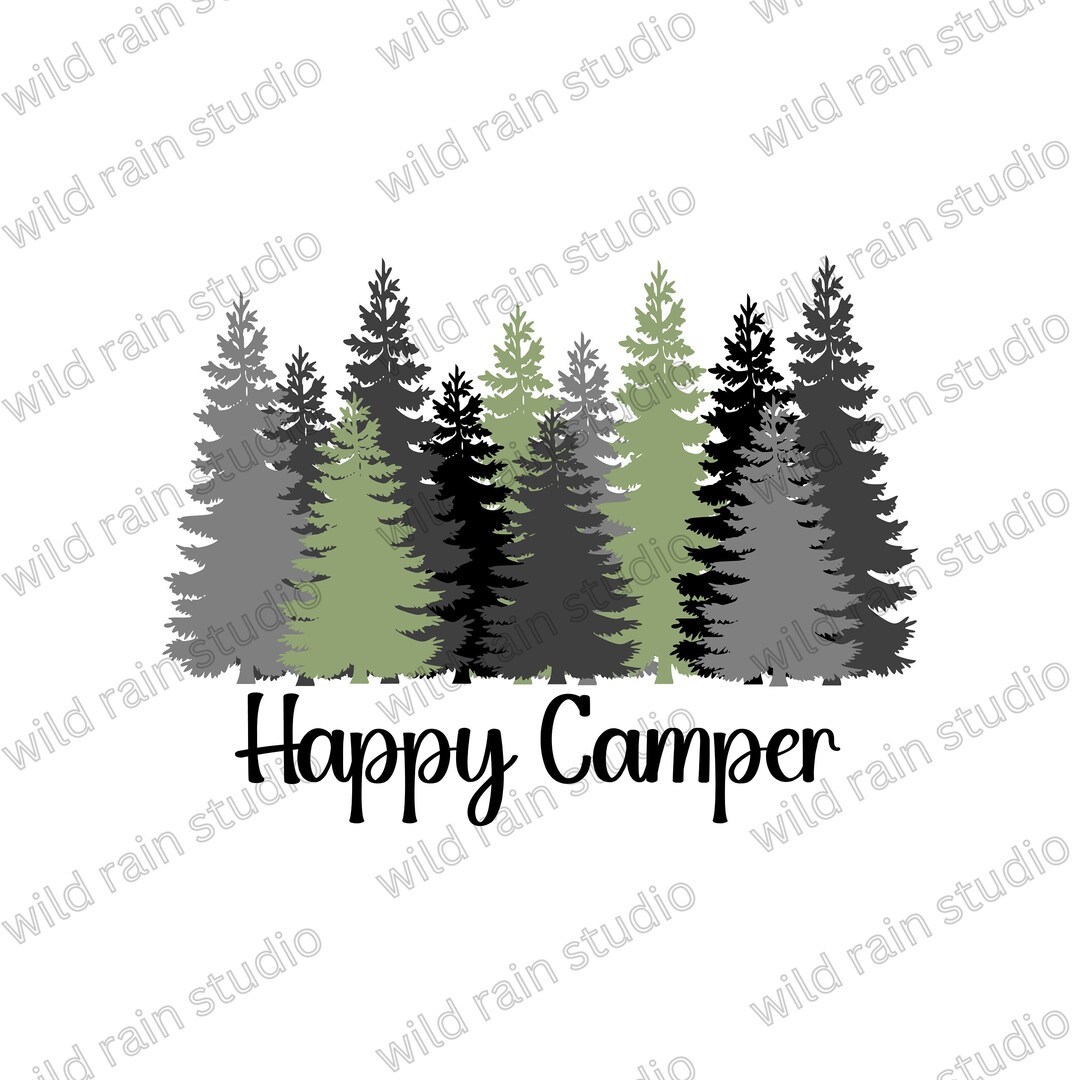 Happy Camper PNG, Camping Png, Adventure Png, Campfire Png, Vacation ...