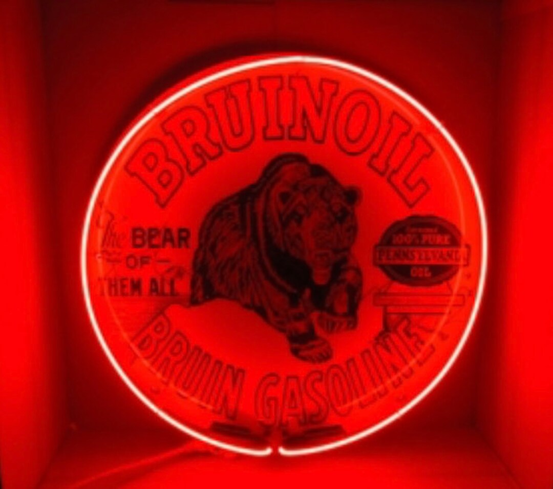 OIL NEON SIGN Oil Signs Neon Retro Light up Signs - Etsy