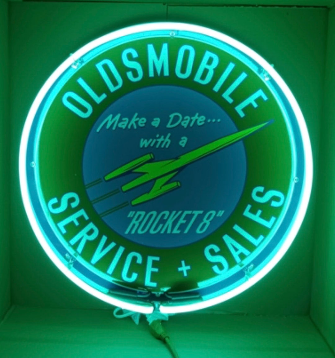 AUTOMOBILE NEON Rocket 8, Dealership, Wall Decor, Garage Light, Gift Idea, the Rocket, Mechanic ...