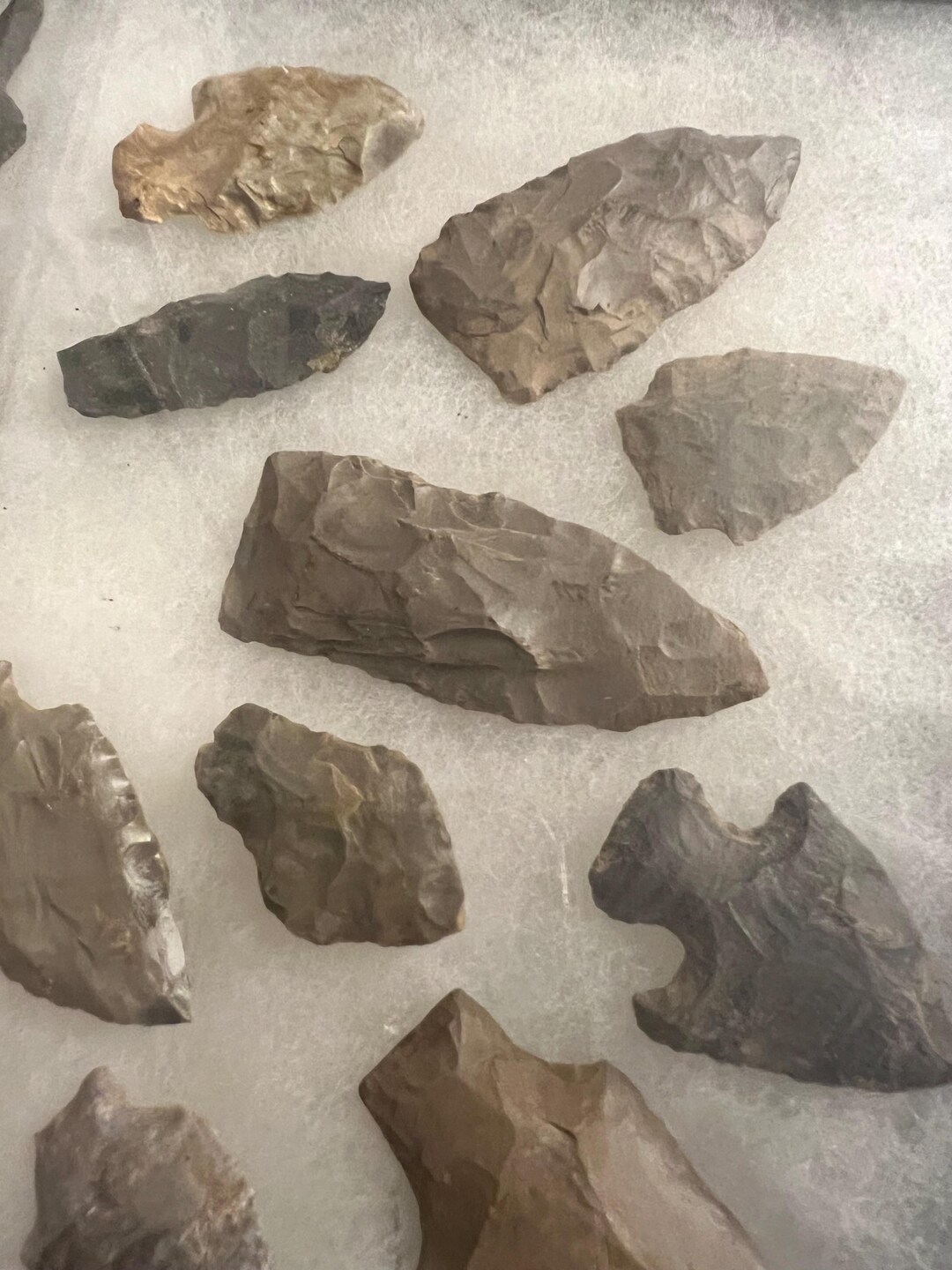 Native American Arrowheads, Case of 23. Vintage Gift, Authentic Indian ...