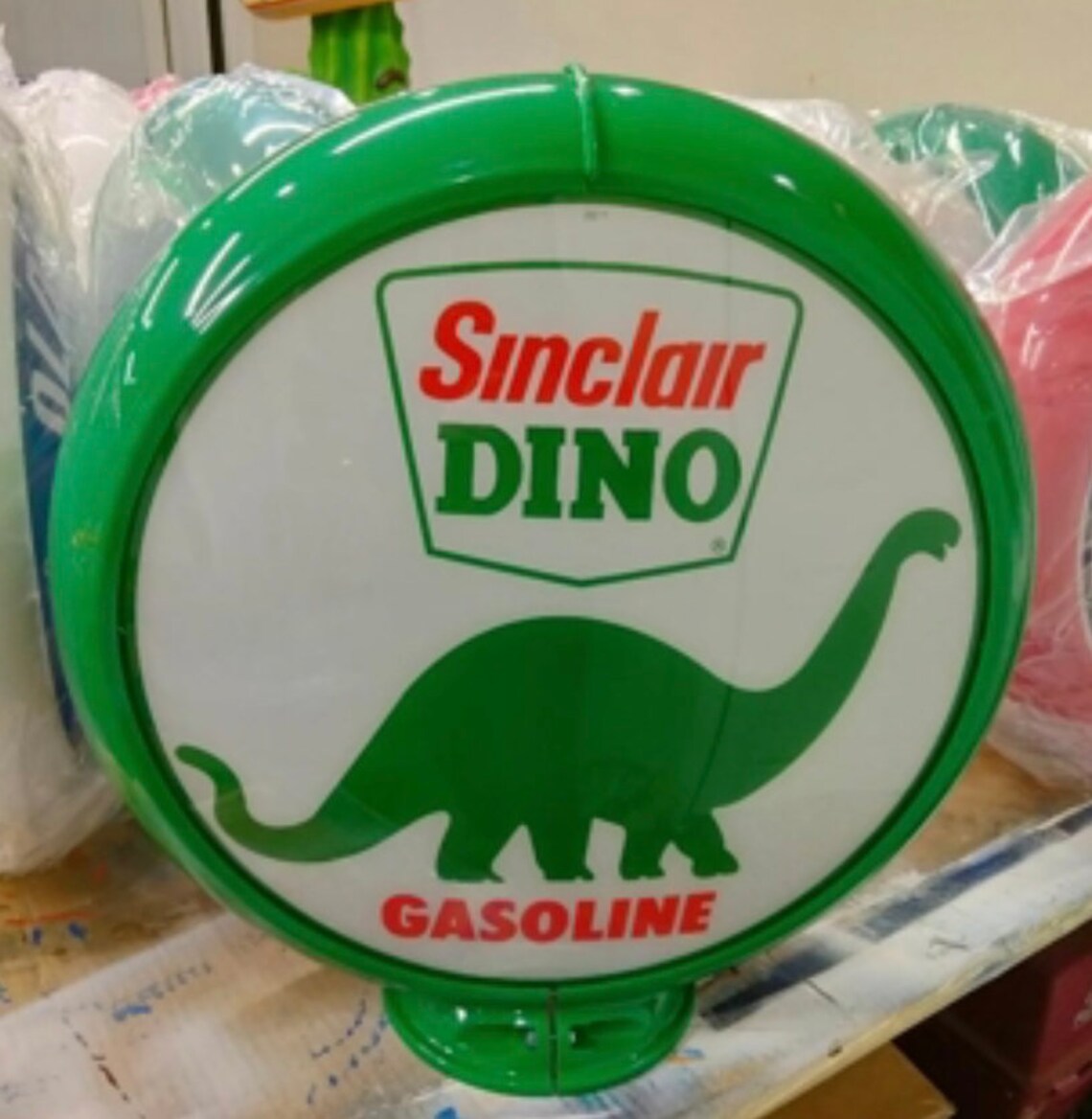 GAS PUMP GLOBE, Roar, Globe, Dinosaur, Gasoline, Cars & Trucks ...