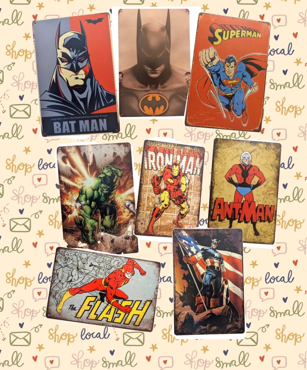 SUPER HERO SIGNS, Comic Hero, Marvel Hero, Gift, Birthday - Etsy