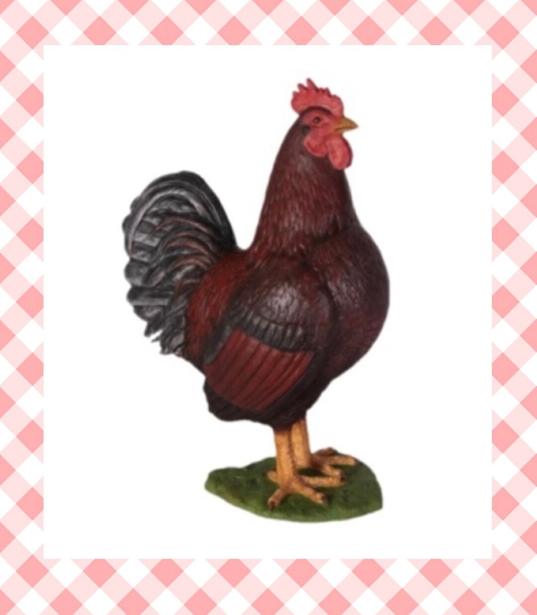 LIFELIKE ROOSTER, Farm Bird, Farm Statue, Country Statue, Rooster ...