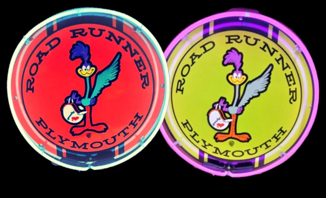 BEEP BEEP AUTOMOBILE, Neon Signs Road Bird Runner, Car Enthusiasts ...