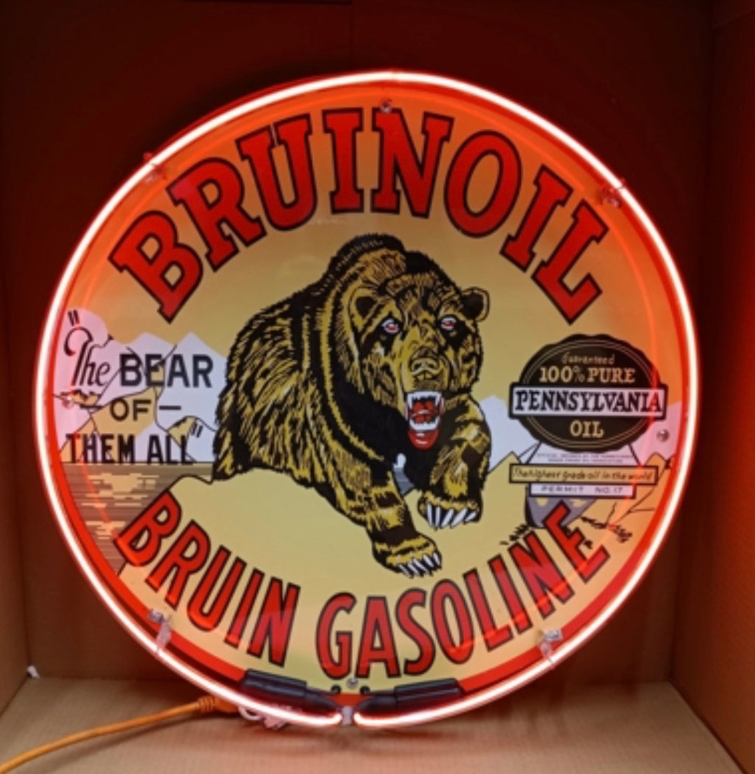 OIL NEON SIGN, Oil Signs, Neon, Retro Light up Signs - Etsy