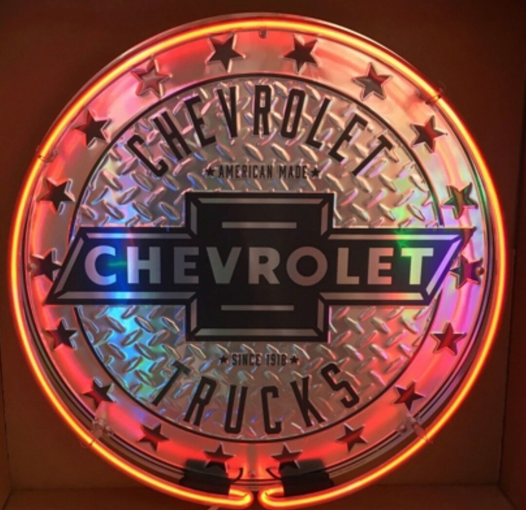NEON Sign TRUCKS, 24” Neon Truck Sign, Mechanic Gift, Shop Light, Great ...