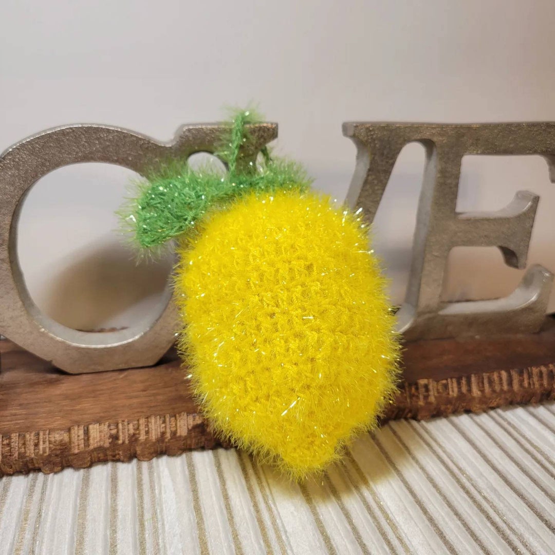 Fruit Dish Scrubby set of 2/sparkle Dish Scrubbies/100% Handmade ...