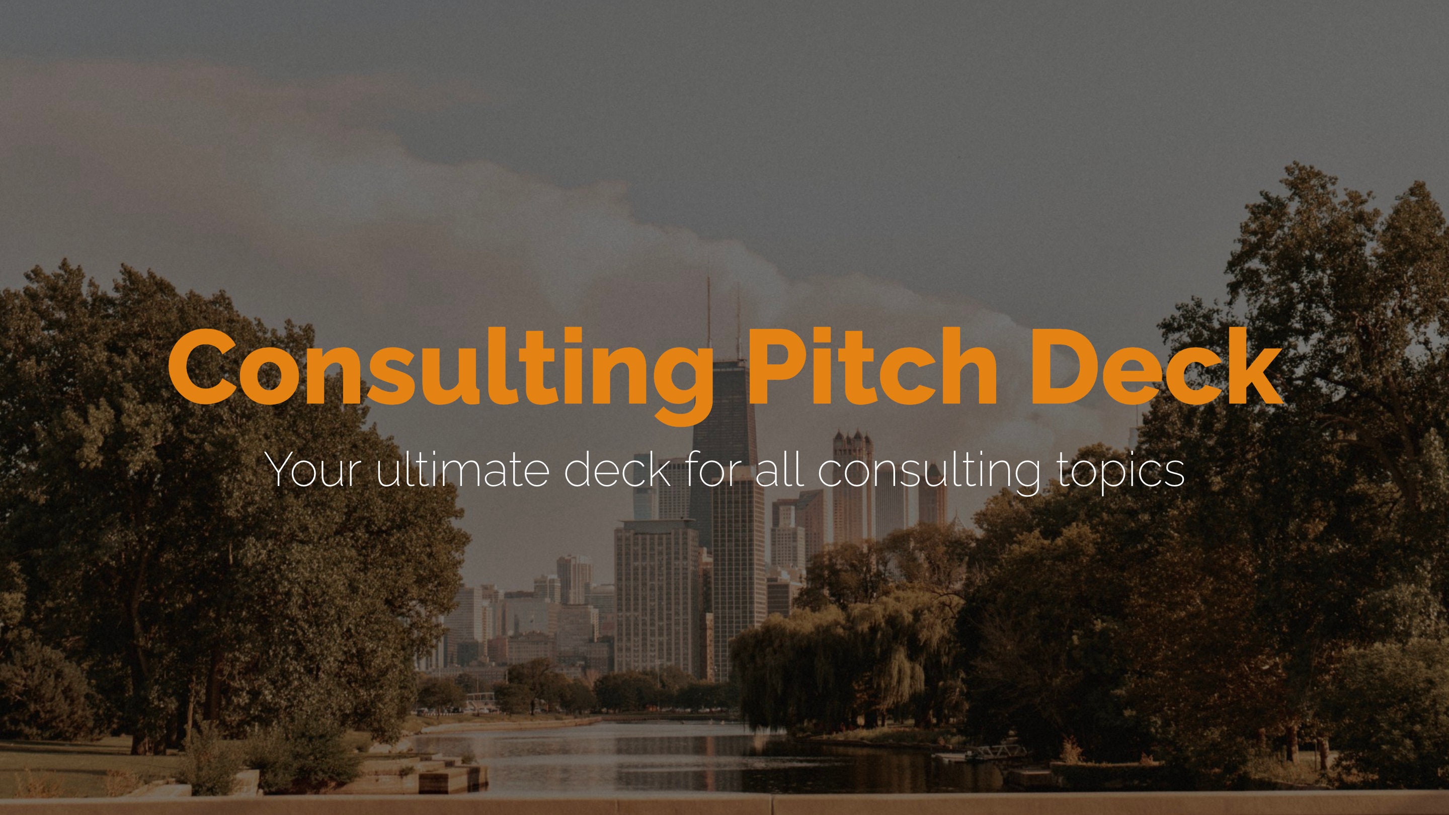 Consulting Pitch Deck Slide Design Template - Etsy