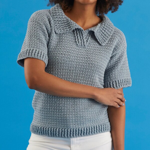 Crochet Polo Shirt Pattern - Etsy